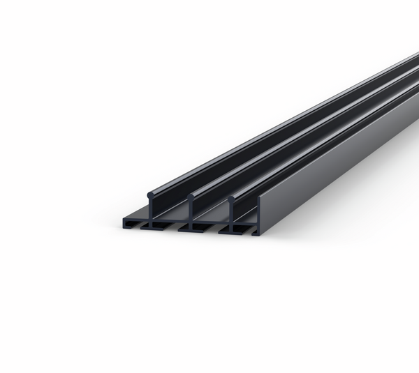 FloorTrack surface-mounted running track | 3 | Anthracite grey RAL 7016 ...