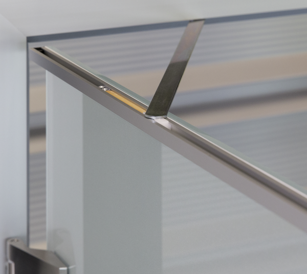 Door opening limiter Porti | Aluminium colour C0 anodised E6 stained ...